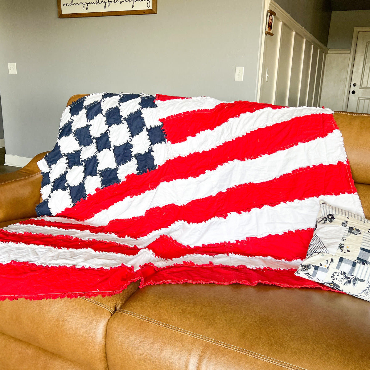USA Flag Rag Quilt Pattern – A Vision to Remember
