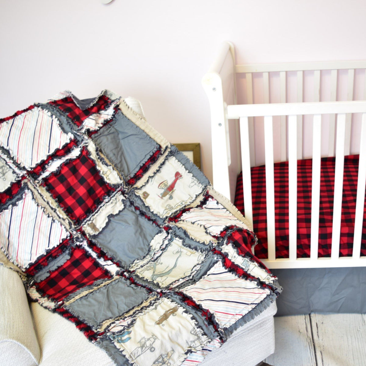 Red Airplane Crib Bedding – A Vision to Remember