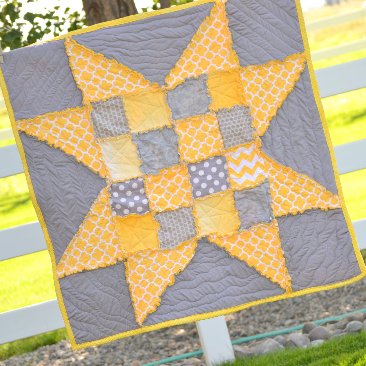 Star Baby Rag Quilt Pattern – A Vision to Remember