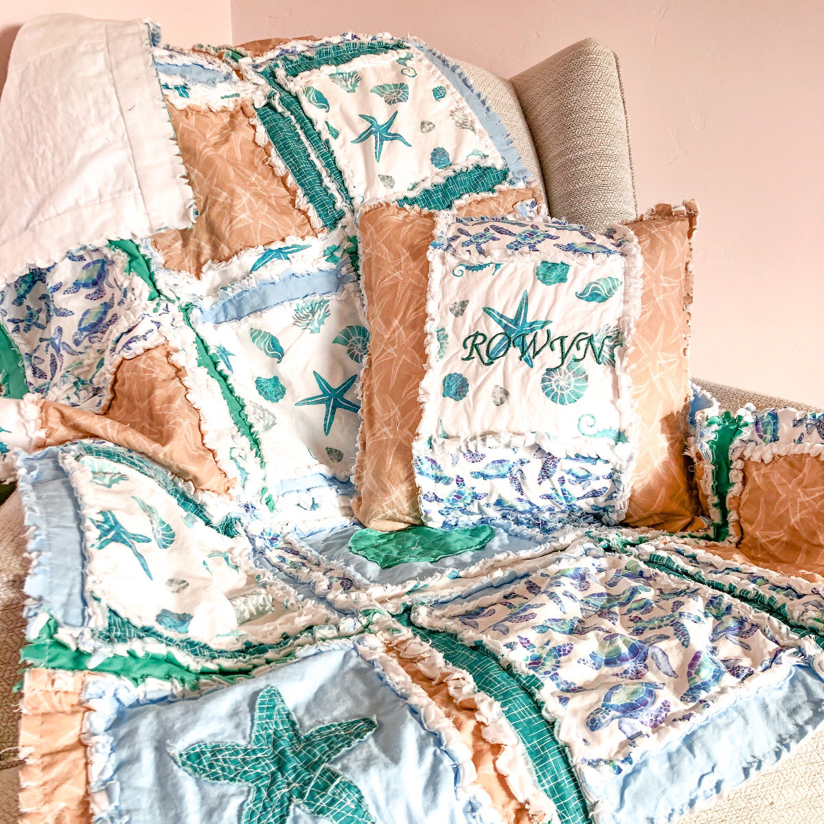 Beach Baby Bedding Rag Quilt – A Vision to Remember