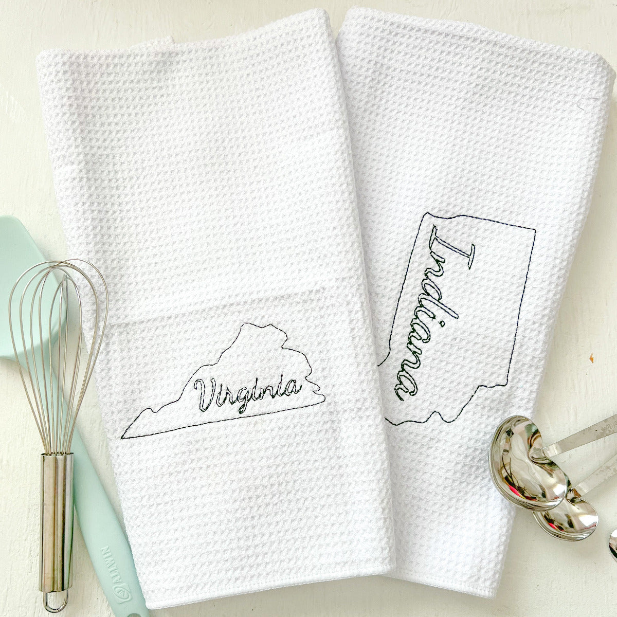 Embroidered State Kitchen Towel – A Vision to Remember