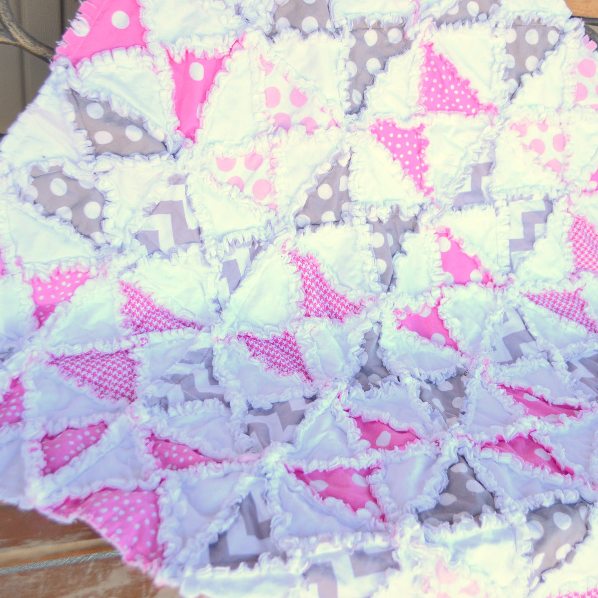 Hourglass Rag Quilt Pattern – A Vision to Remember